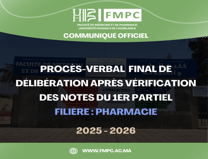 FMPC – Faculté de Médecine et de Pharmacie de Casablanca – Faculté de ...